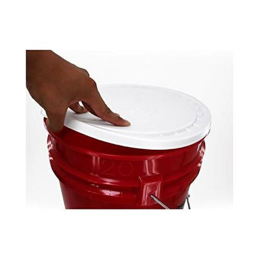 Flexible Easy Access Snap On Lids For 5 Gallon Buckets (Also Fits Most ...
