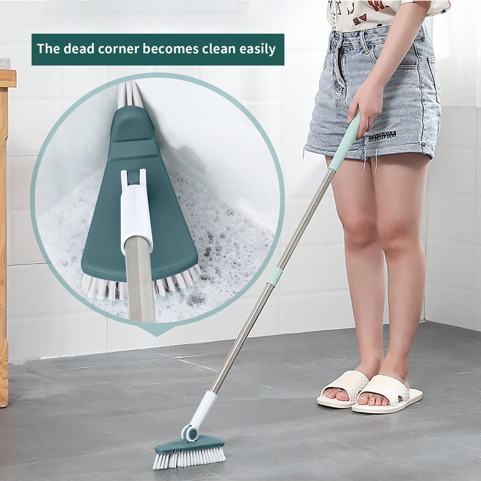 Flexible Extendable Scrub Brush | Telescoping Handle Cleaning Brush ...