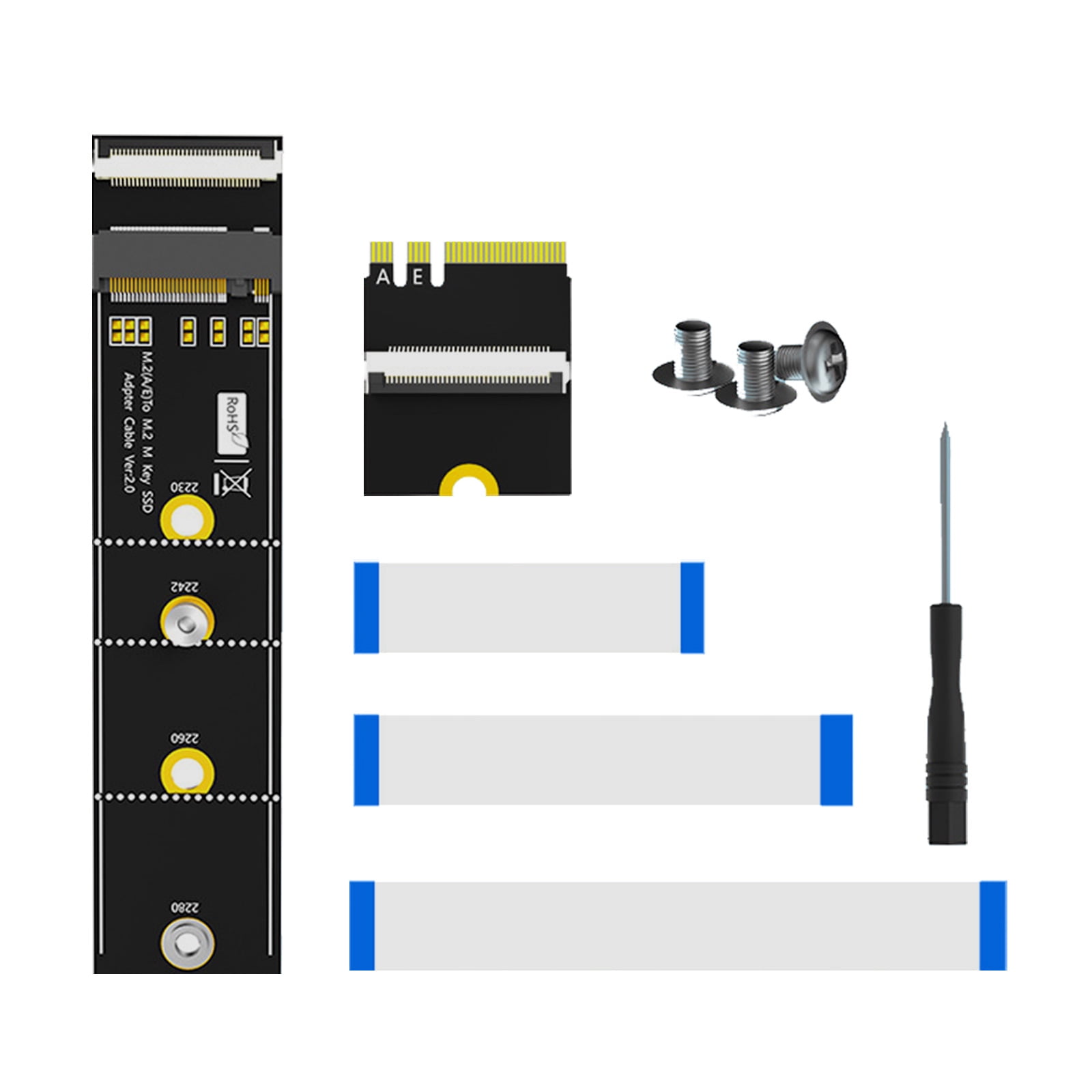 Flexible FPC Extension Cable For Key M To Key A+E Interfaces Conversion ...