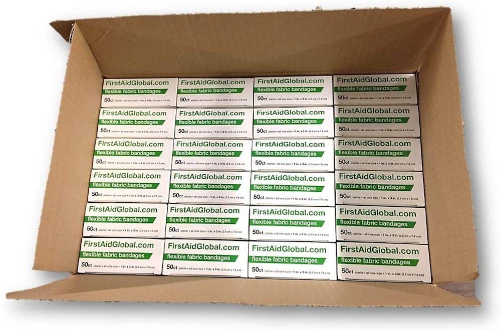 Flexible Fabric Bandages 50/Box & 24 Boxes/case from First Aid Global ...