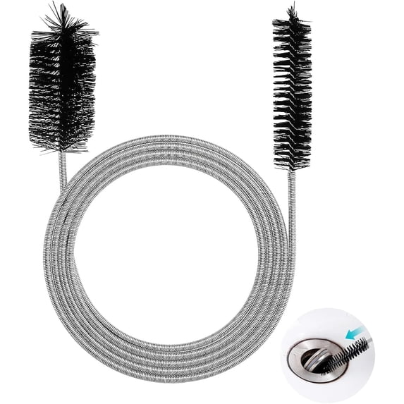 Flexible Feeding Tube Cleaning Brush, Extended Sink Unblocker Snake ...