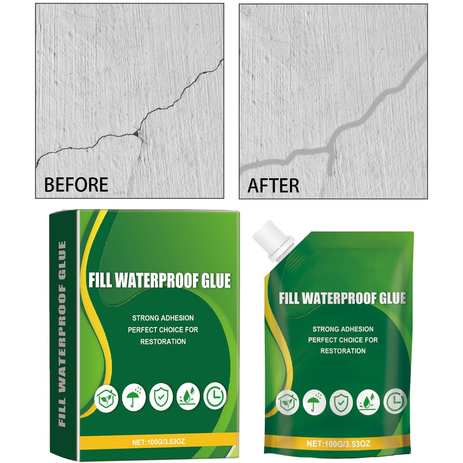 Flexible Filling Glue And Polymer Sealant 100g Waterproof Crack ...
