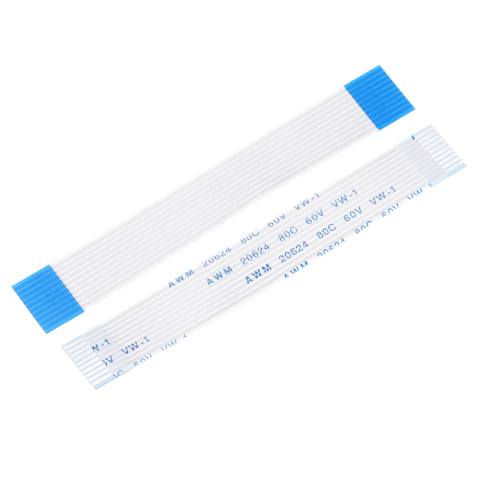 Flexible Flat Cable, 80mm 1mm Pitch 10 Pins FPC FFC Flexible Ribbon ...