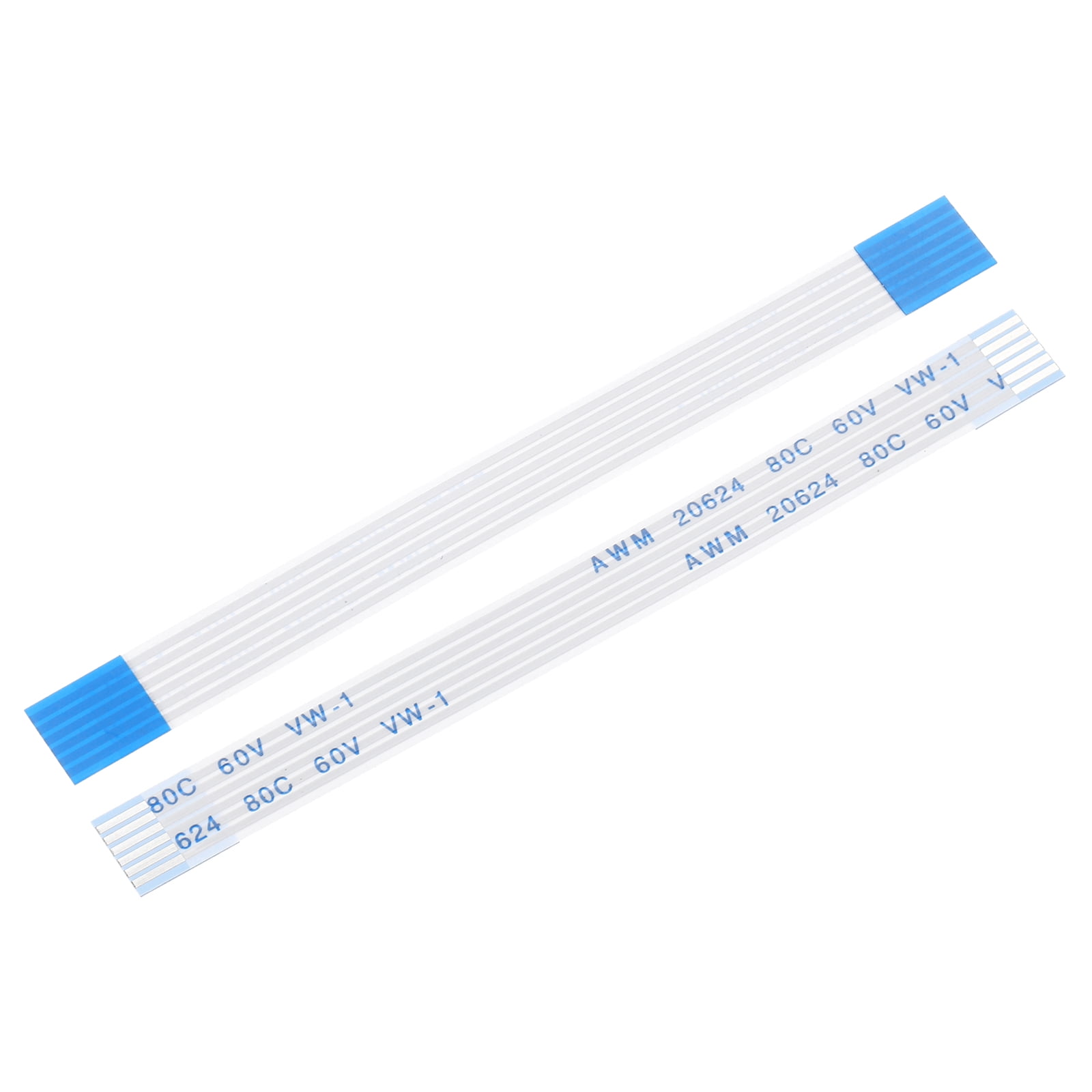 Flexible Flat Cable, 80mm 1mm Pitch 6 Pins FPC FFC Flexible Ribbon ...