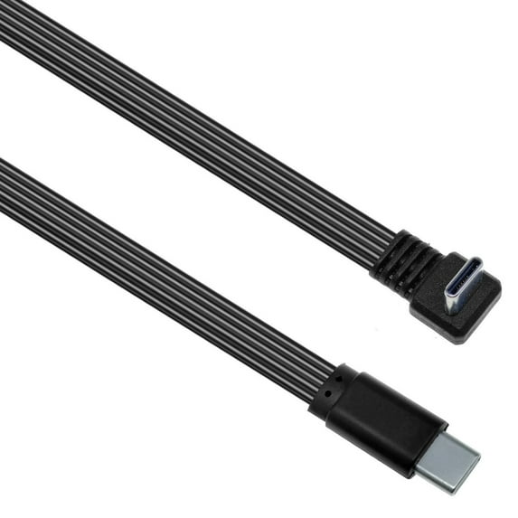 Flexible Flat FPC USB C Cable 90 Degree Angled Design 45W Charging ...