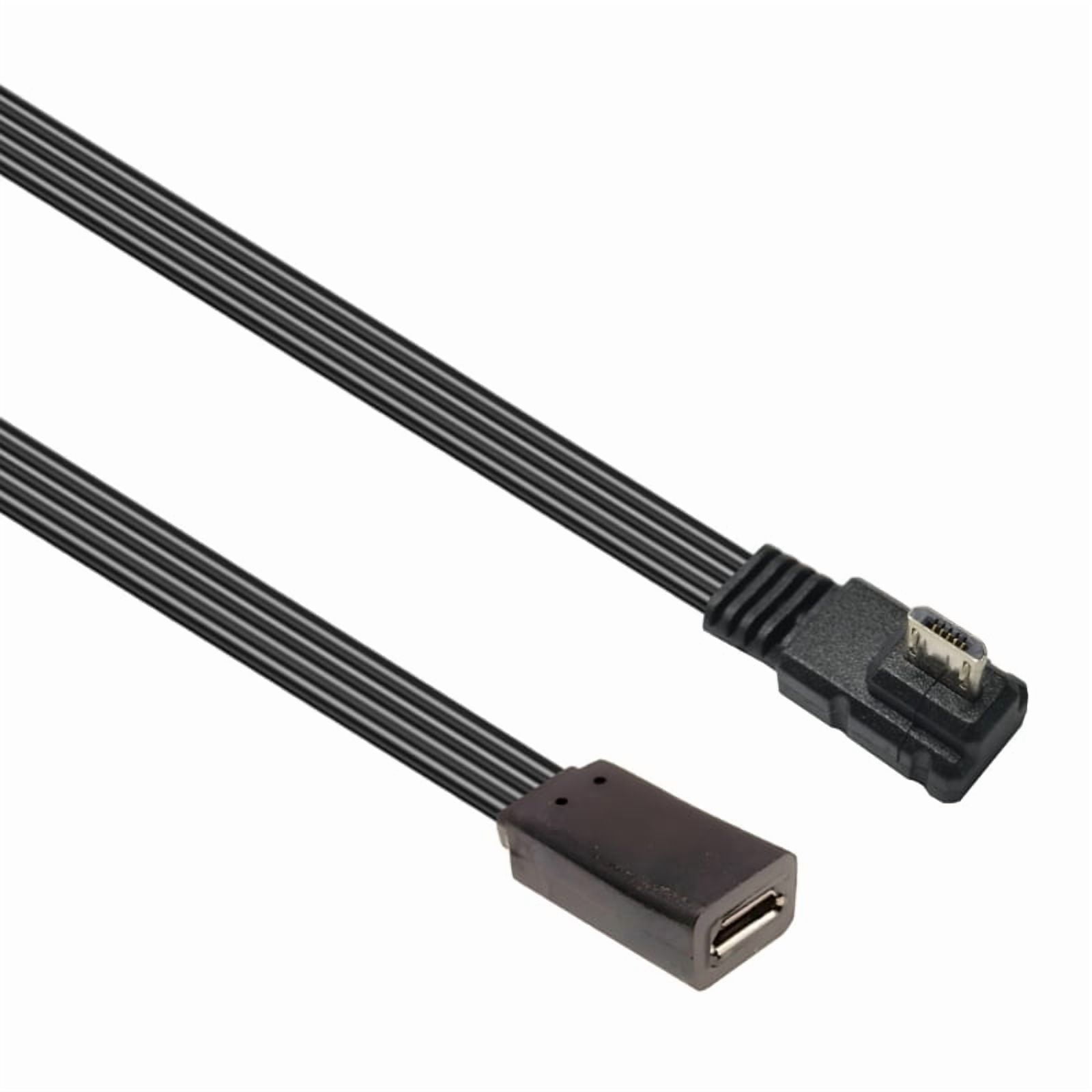 Flexible Flat Silicone Microed USB Male To Female Charging Cable With ...