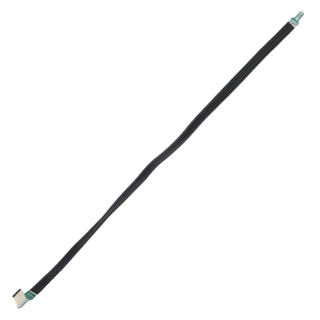 Flexible Flat Silicone USB C to USB C Cable Angled for Camera Phones ...