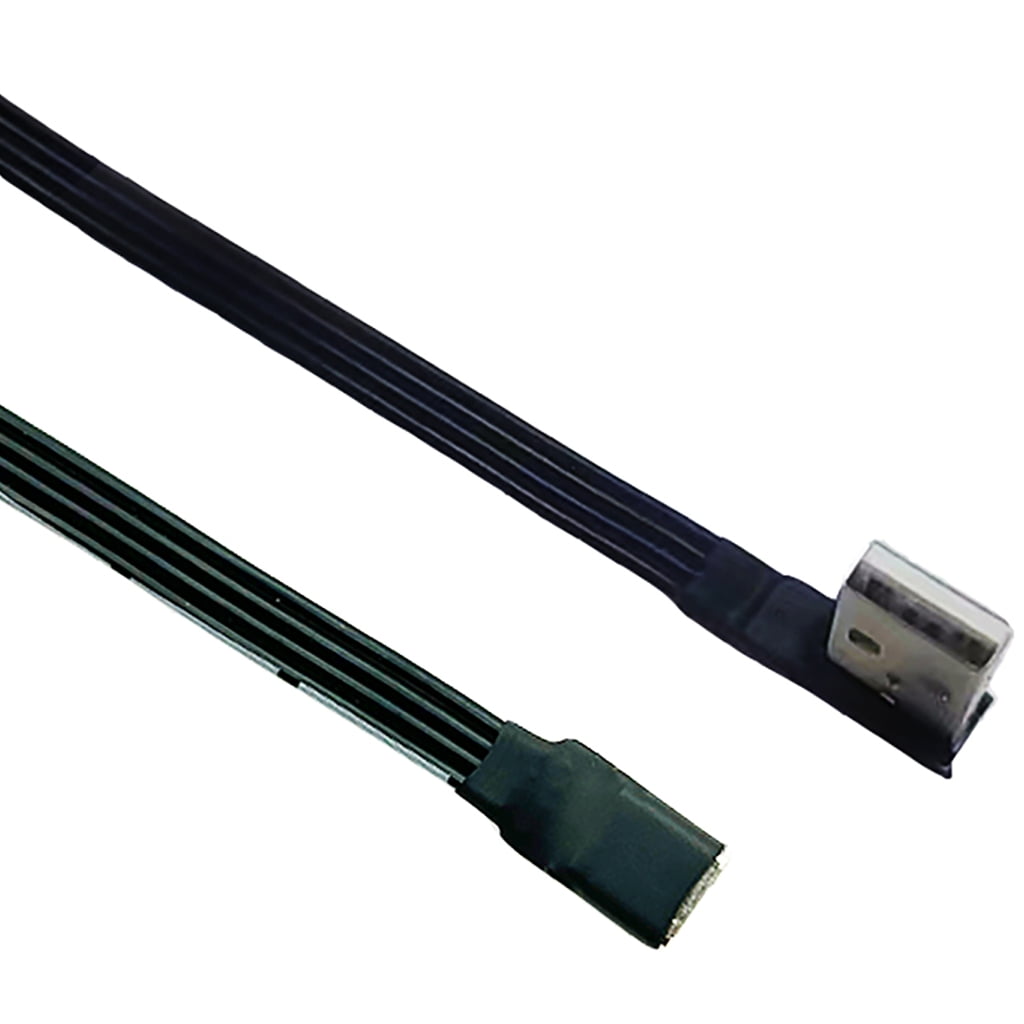 Flexible Flat Silicone USB to Type C Charging Cable, 90Degree ...