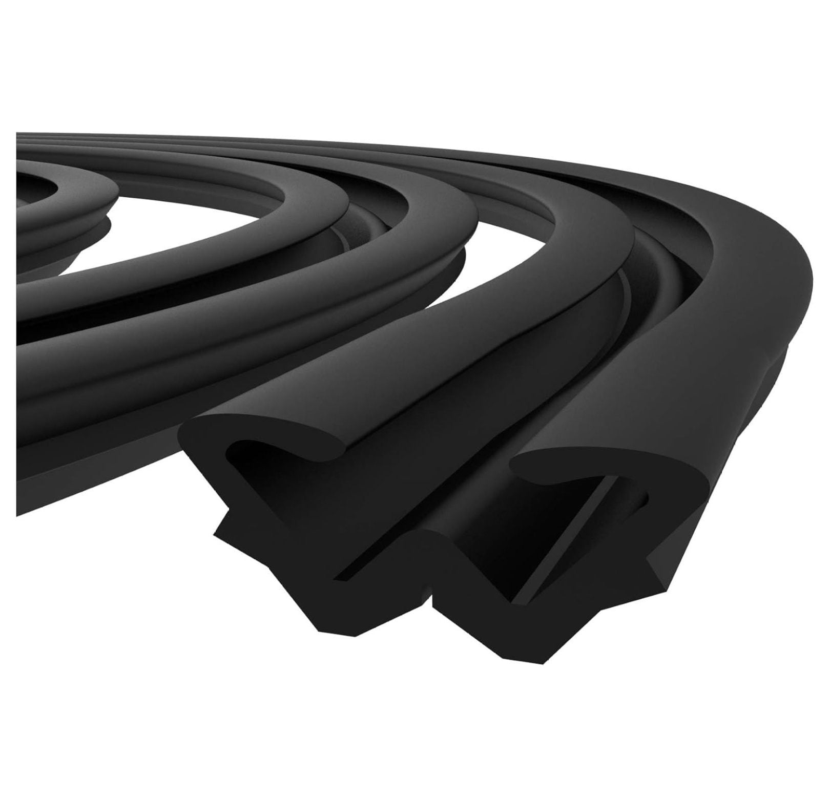 Flexible Flocked Rubber Glass Run Channel for Universal for Buses and ...