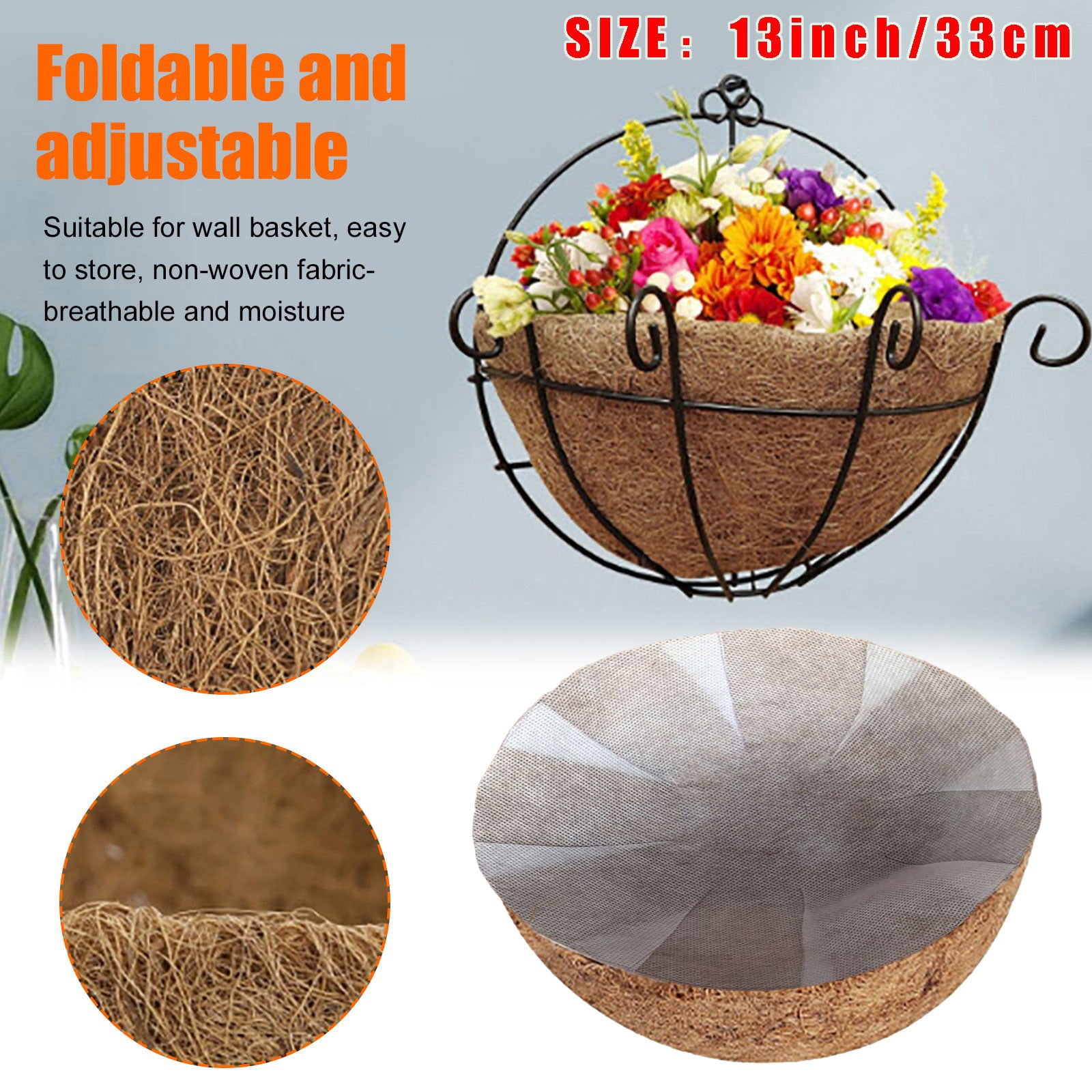 Flexible Flower Pots Resin process For Plants Succulent Cokernut ...