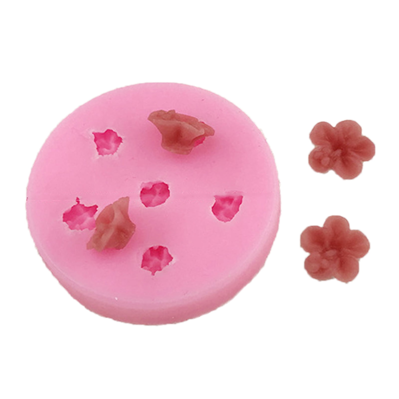 Flexible Flower Shape Resin Mold Easy Releasing Design Silicone Texture ...
