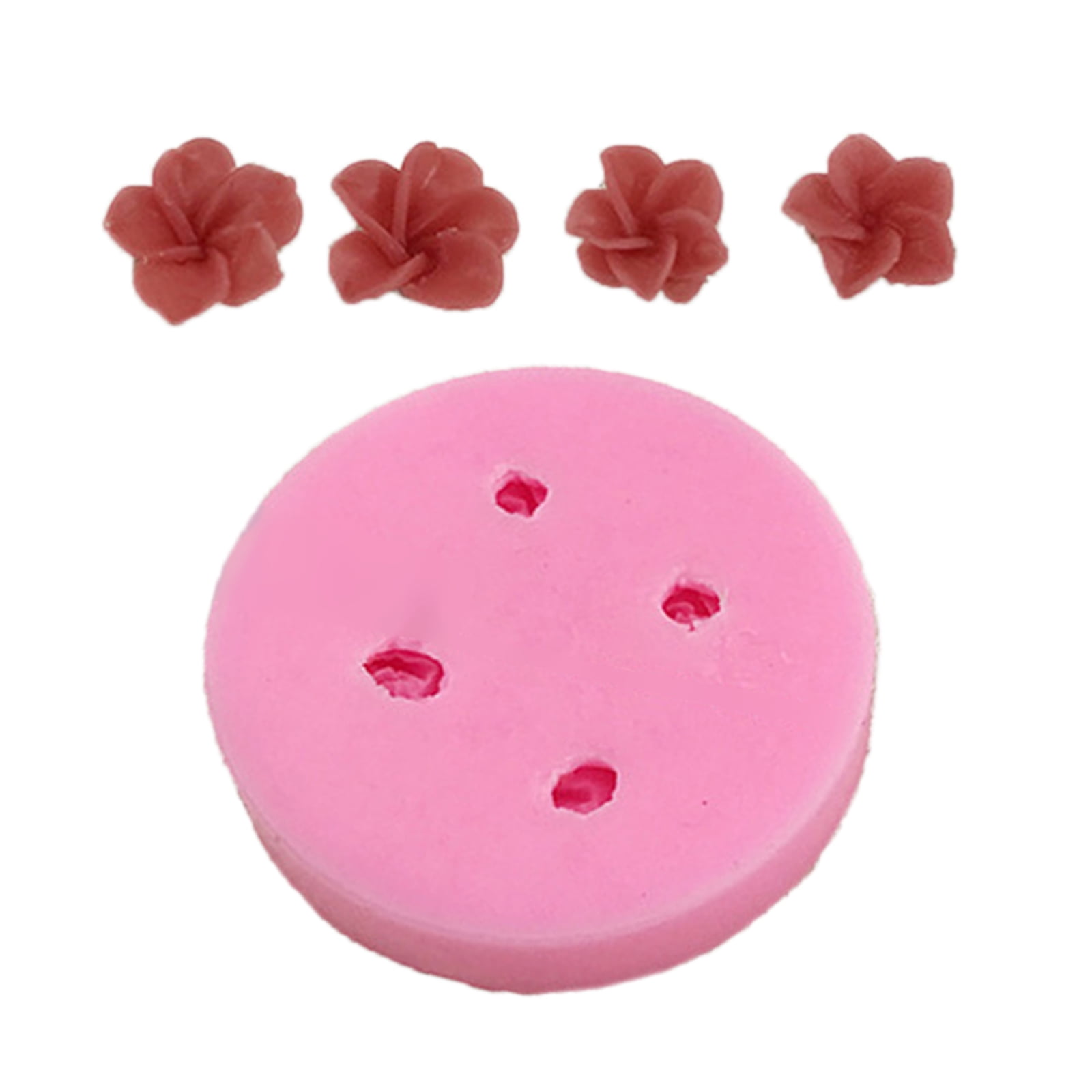 Flexible Flower Shape Resin Mold Easy Releasing Design Silicone Texture ...