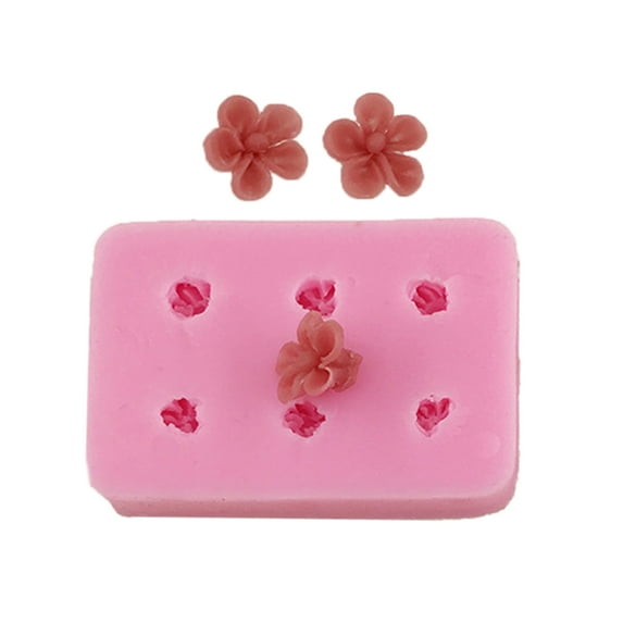 Flexible Flower Shape Resin Mold Easy Releasing Design Silicone Texture ...