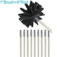 Flexible Flue Brush Rods Chimney Brush Kit Chimney Sweep Soot Cleaning ...