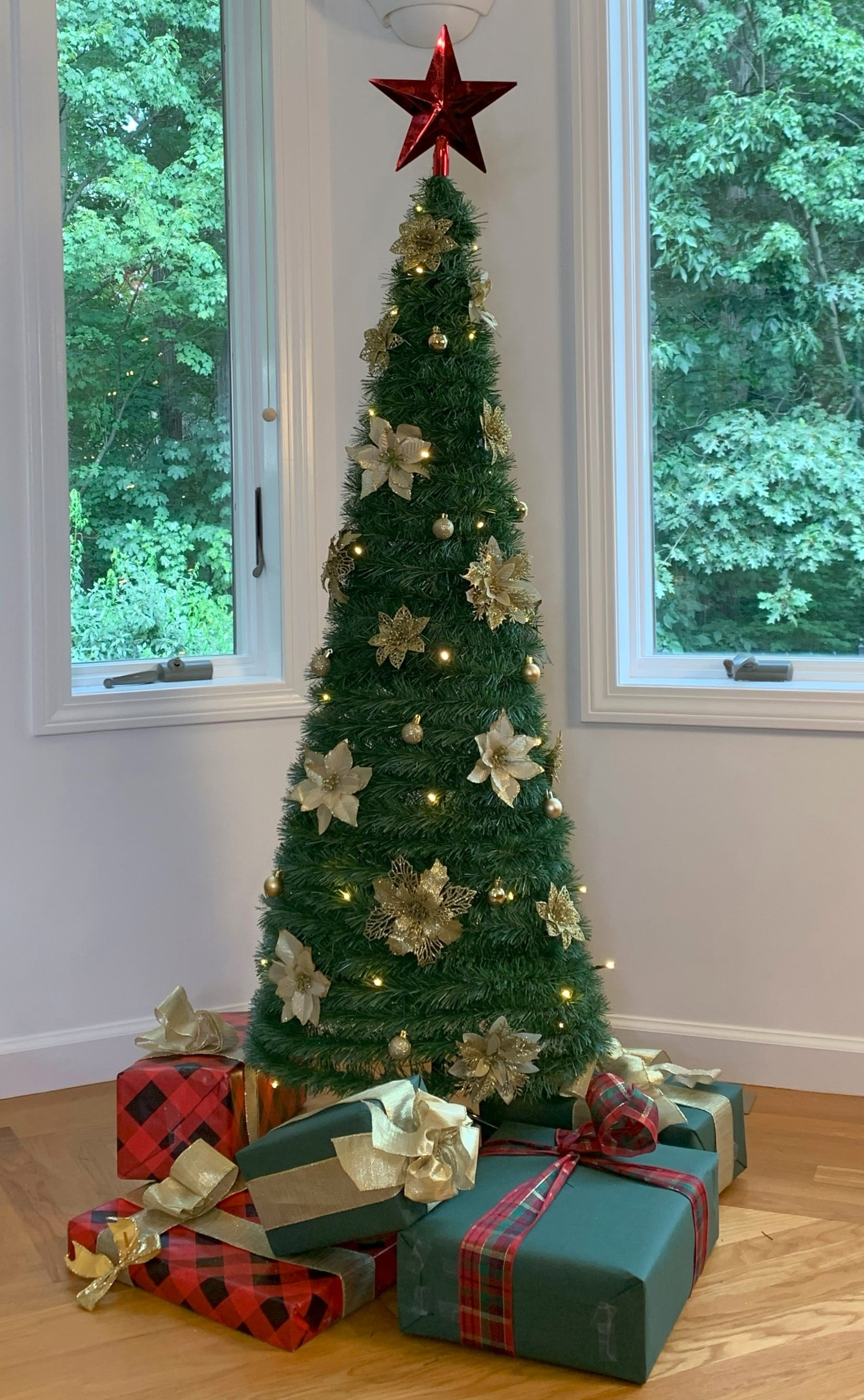 Flexible Flyer 5 Ft Pre-Lit Pop-Up Christmas Tree with Lights ...