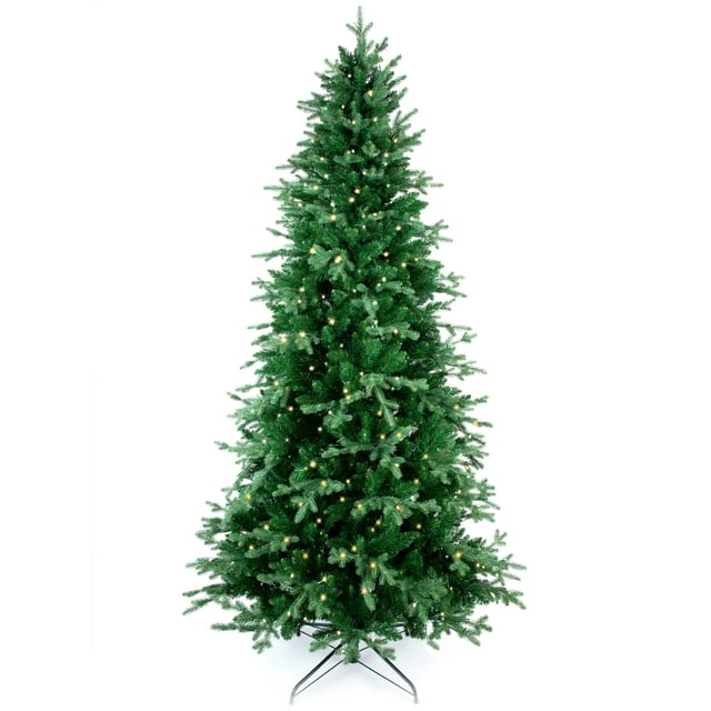 Flexible Flyer 7.5 Ft Pre-Lit Christmas Tree. Full Evergreen Xmas Fir ...