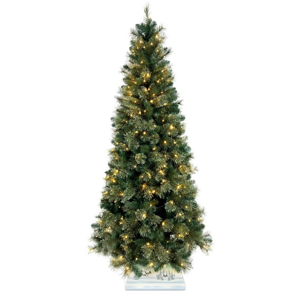 Flexible Flyer 7.5 ft Cashmere Christmas Tree Pre-Lit 450 Multicolor ...