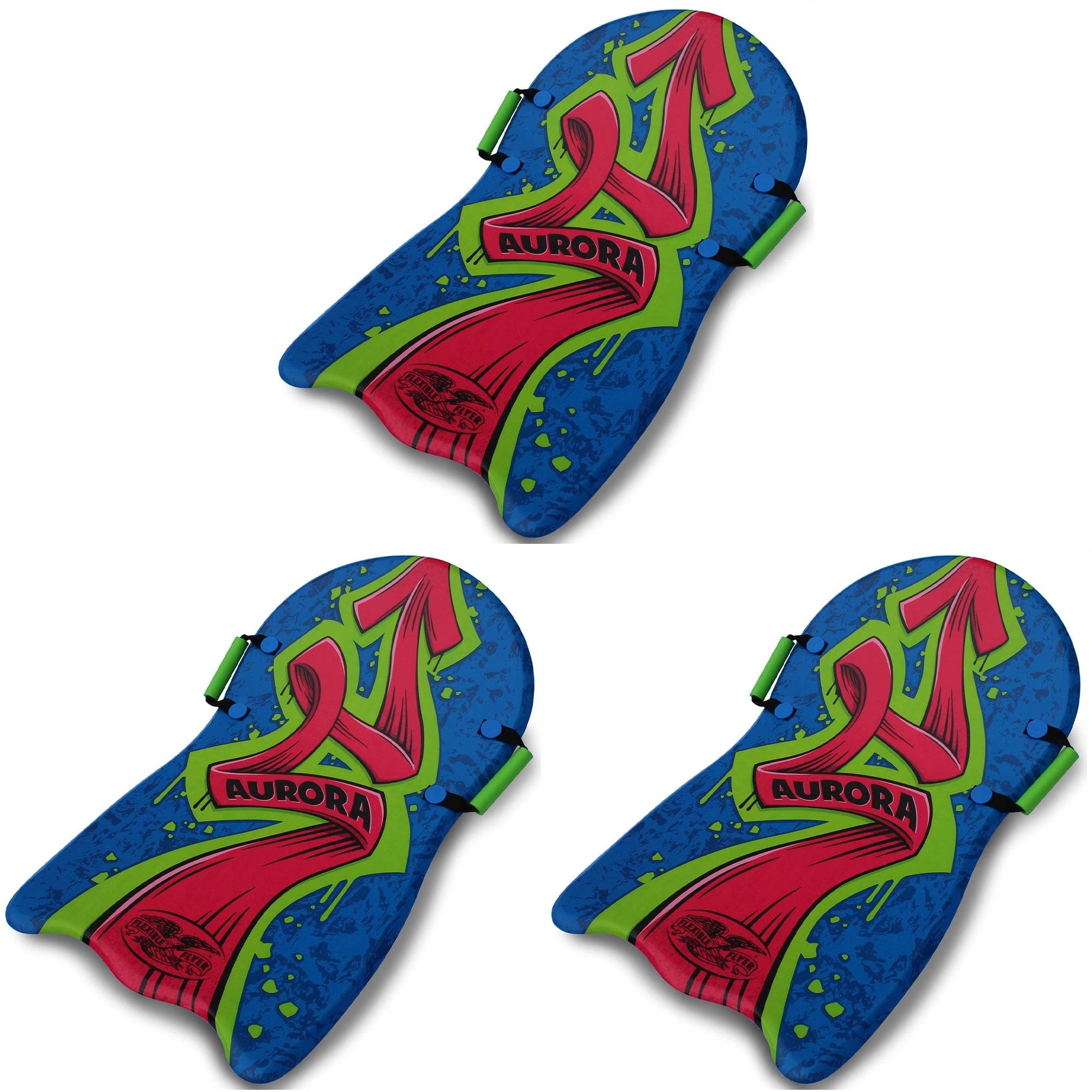 Flexible Flyer Aurora Foam Slider Sleds, Toboggan for Kids & Adults, 36 ...