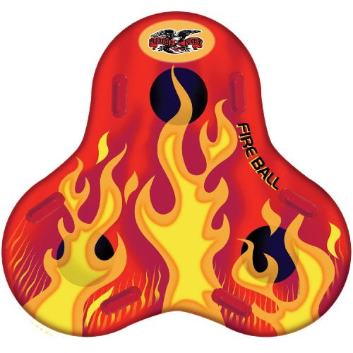 Flexible Flyer Fireball 3-Person Snow Tube. Inflatable Sled for SNO ...