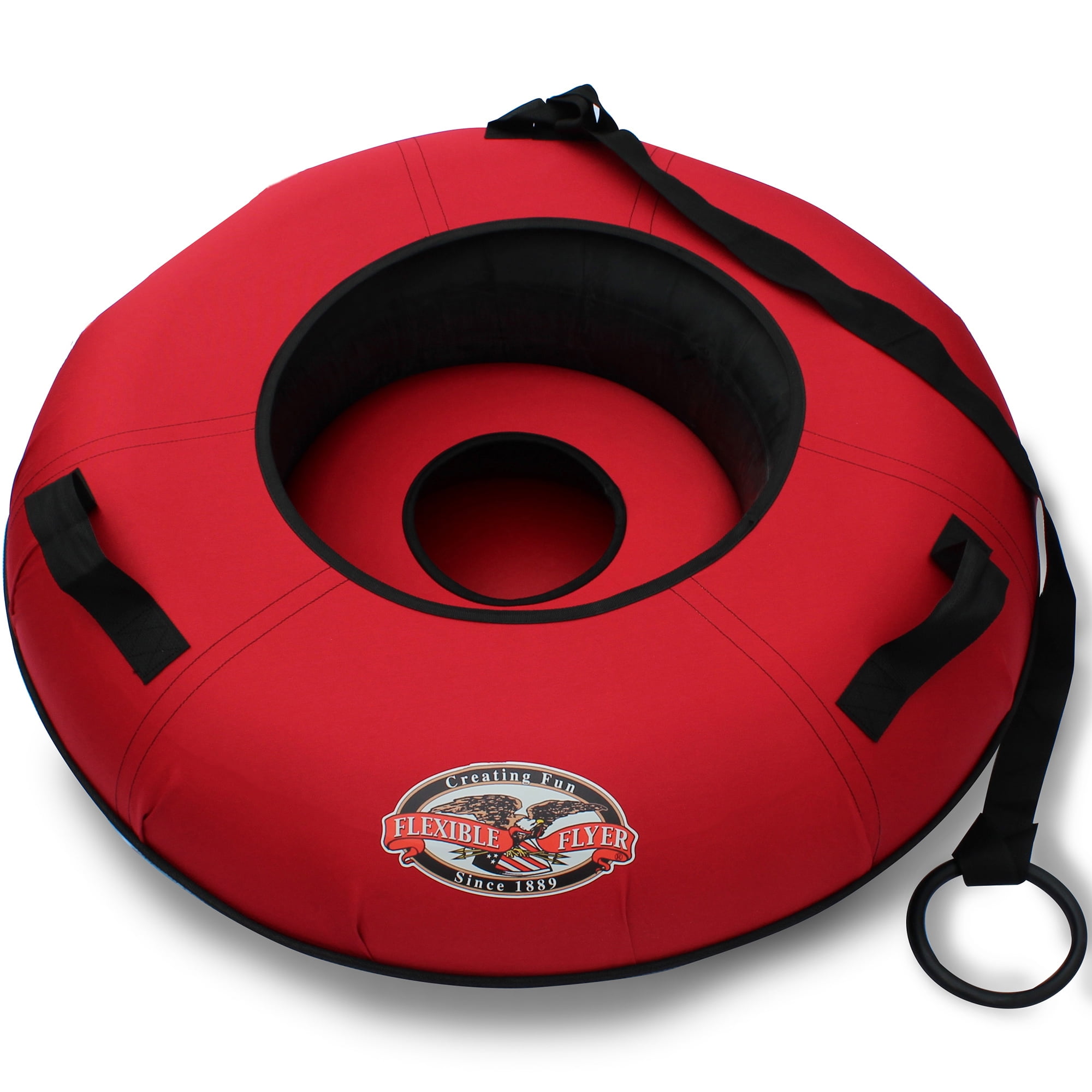 Flexible Flyer Winter Snow Tube Sled for Kids and Adults with Hard ...