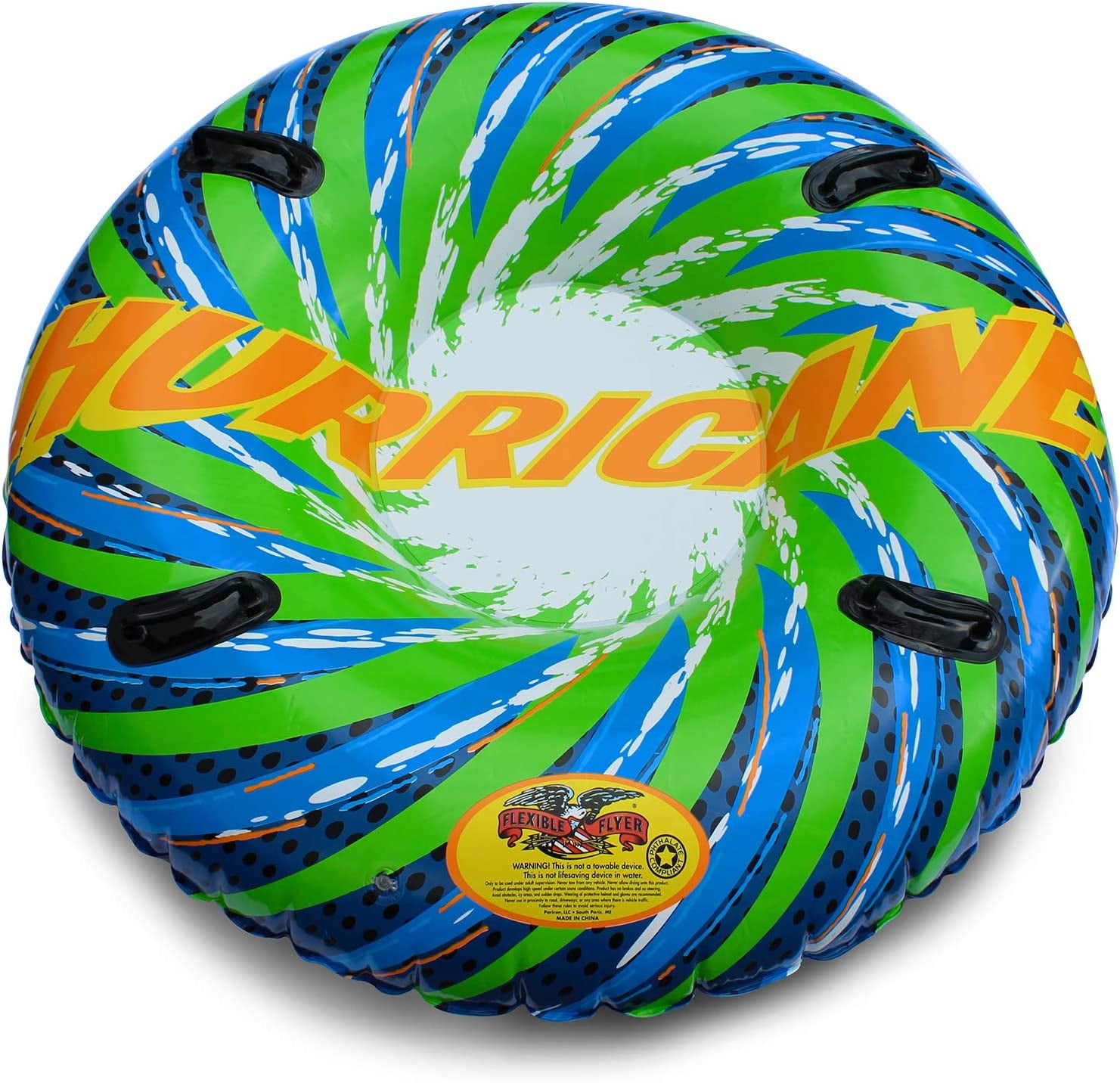 Flexible Flyer Hurricane 2-Person Snow & River Tube. Inflatable Pool ...