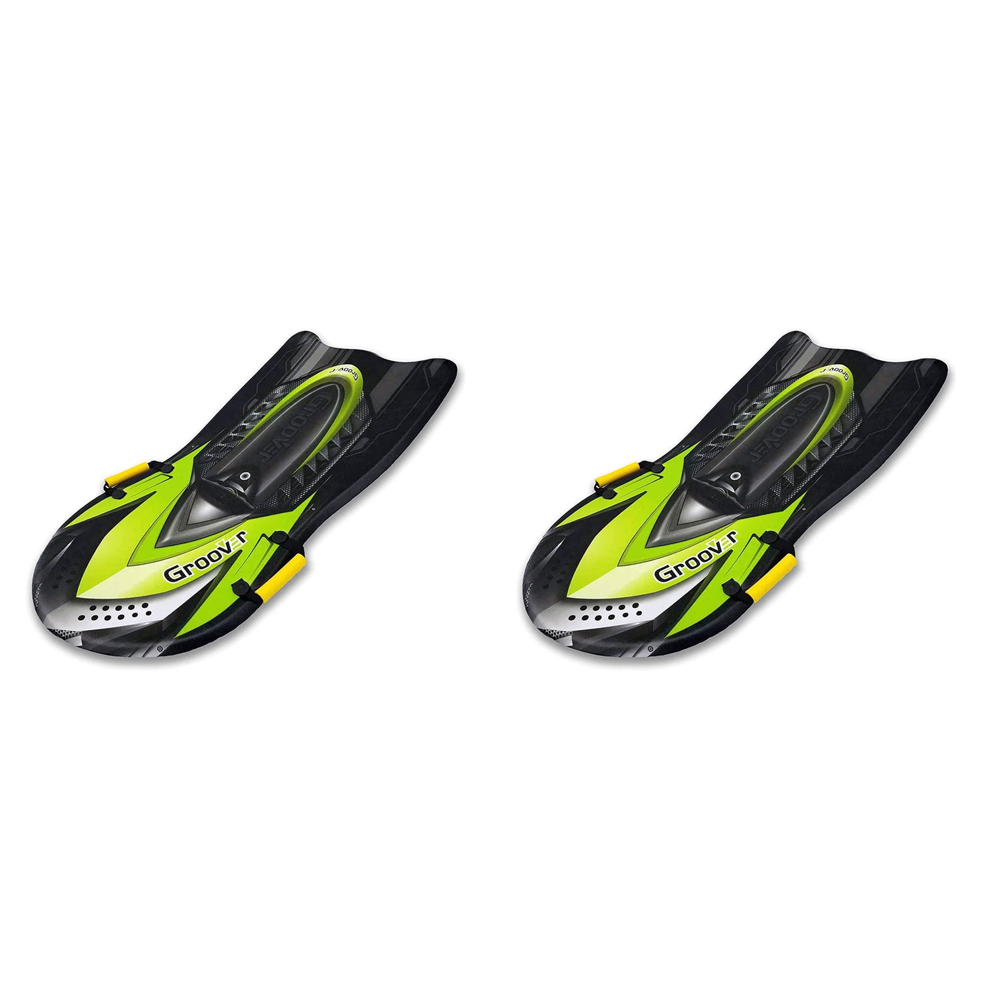 Flexible Flyer Snowflake Foam Slider Sled for Kids and Adults (2 Pack ...