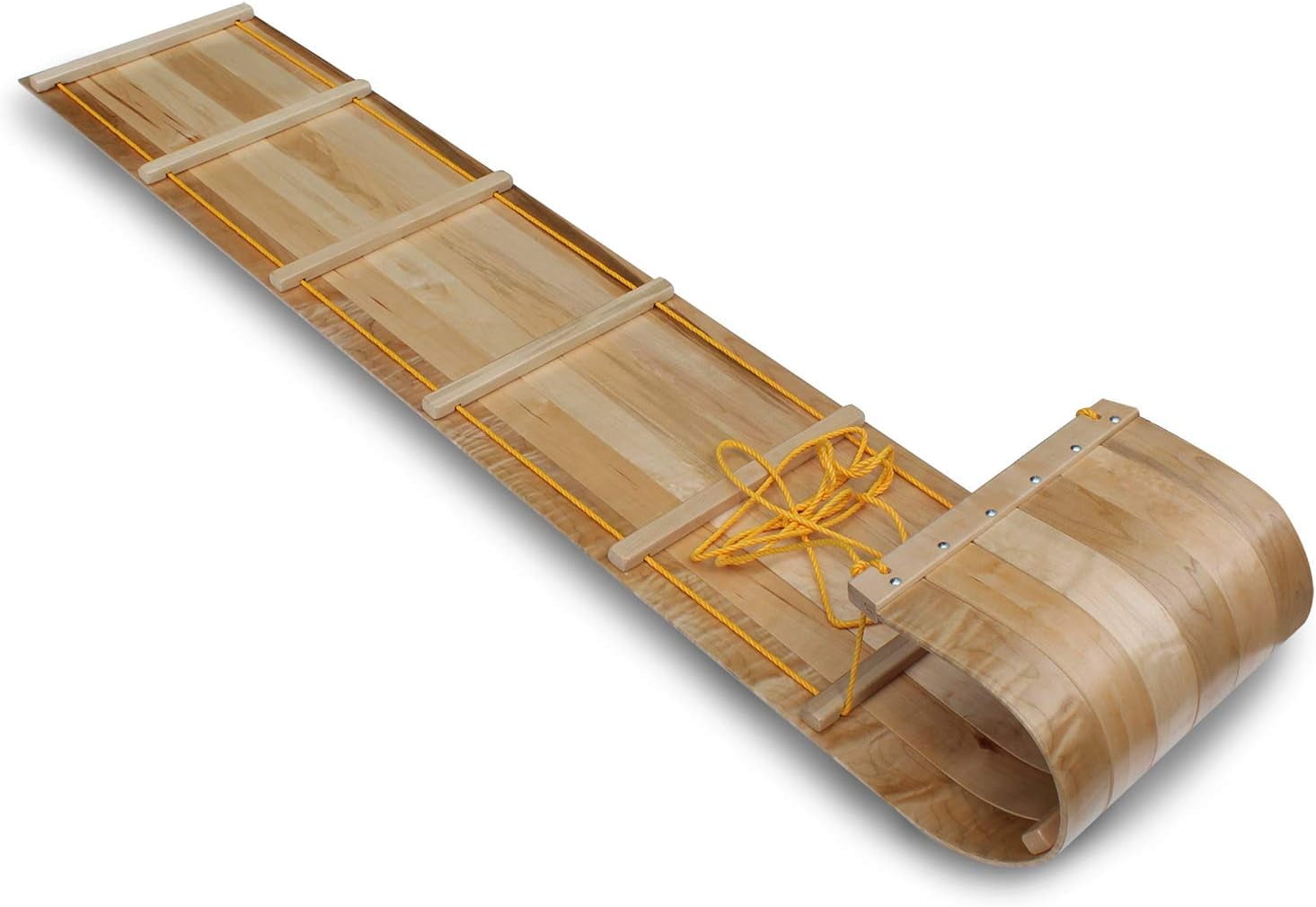 Flexible Flyer Wood Toboggan. Snow Sled Adults & Kids - Walmart.com