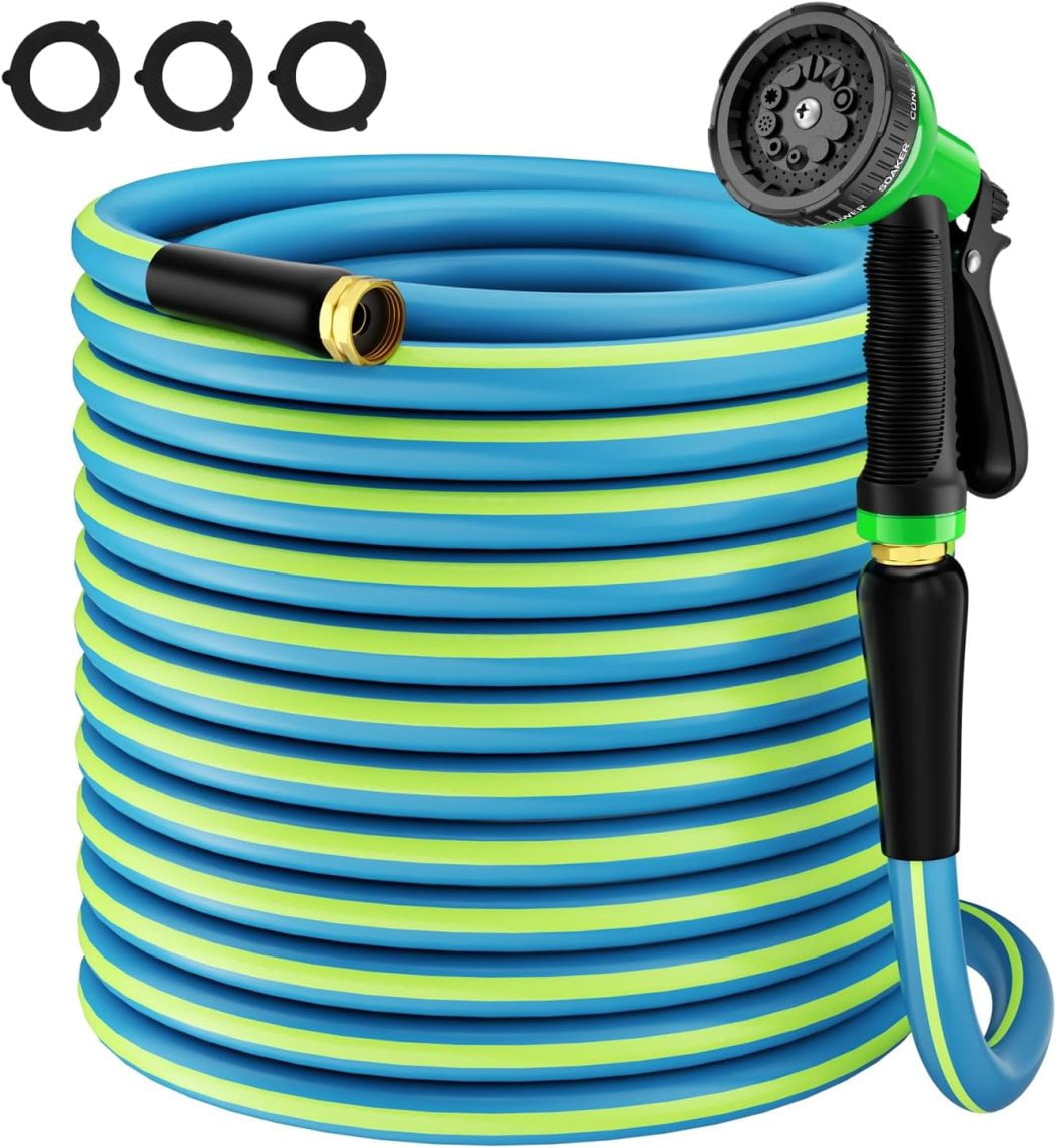 Flexible Garden Hose 5/8” 100FT: Lightweight Water Hose with High ...