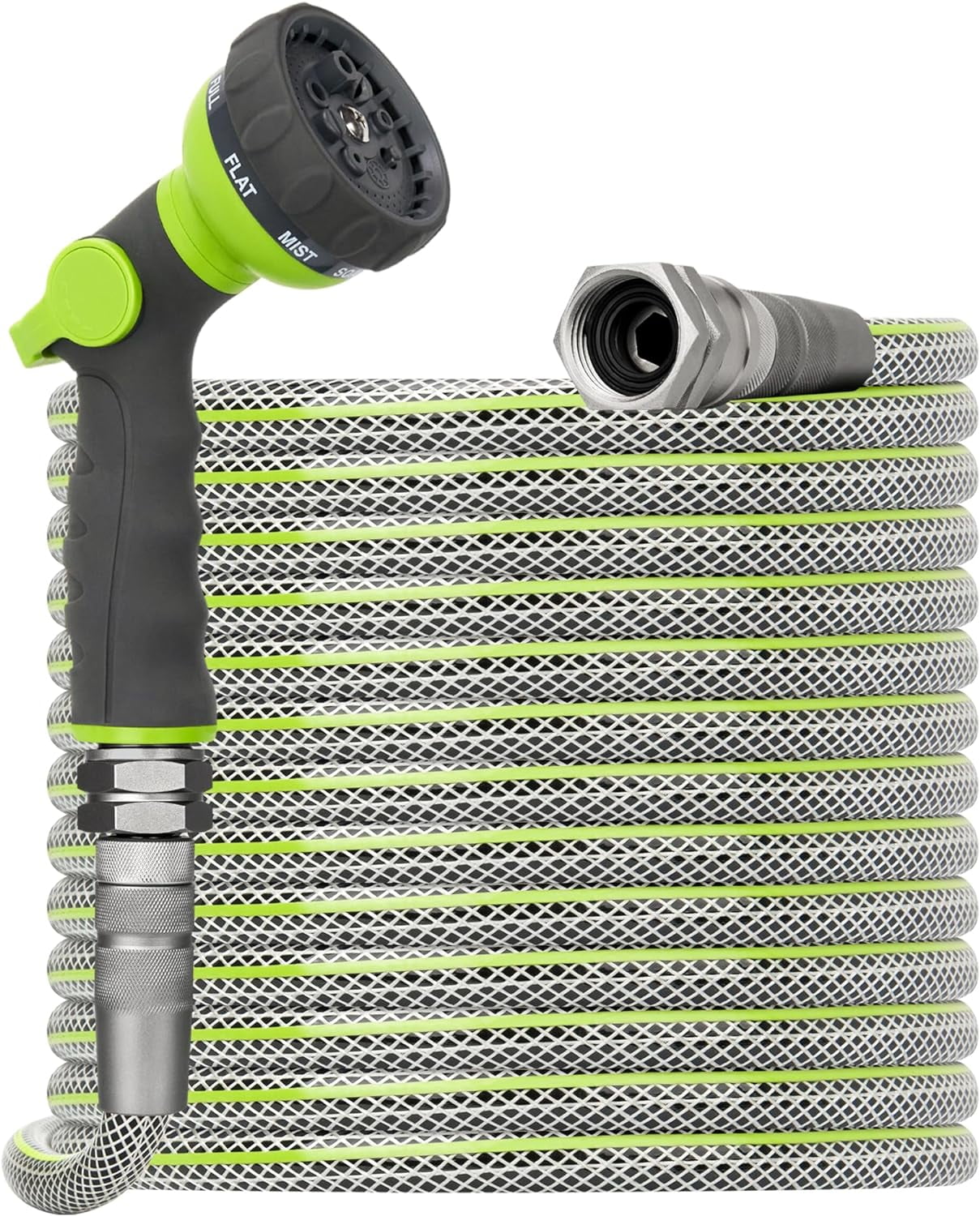 Flexible Garden Hose 75 FT - Heavy Duty Non-Expandable 75FT Outdoor Water Hose Pipe, 1/2" x ...