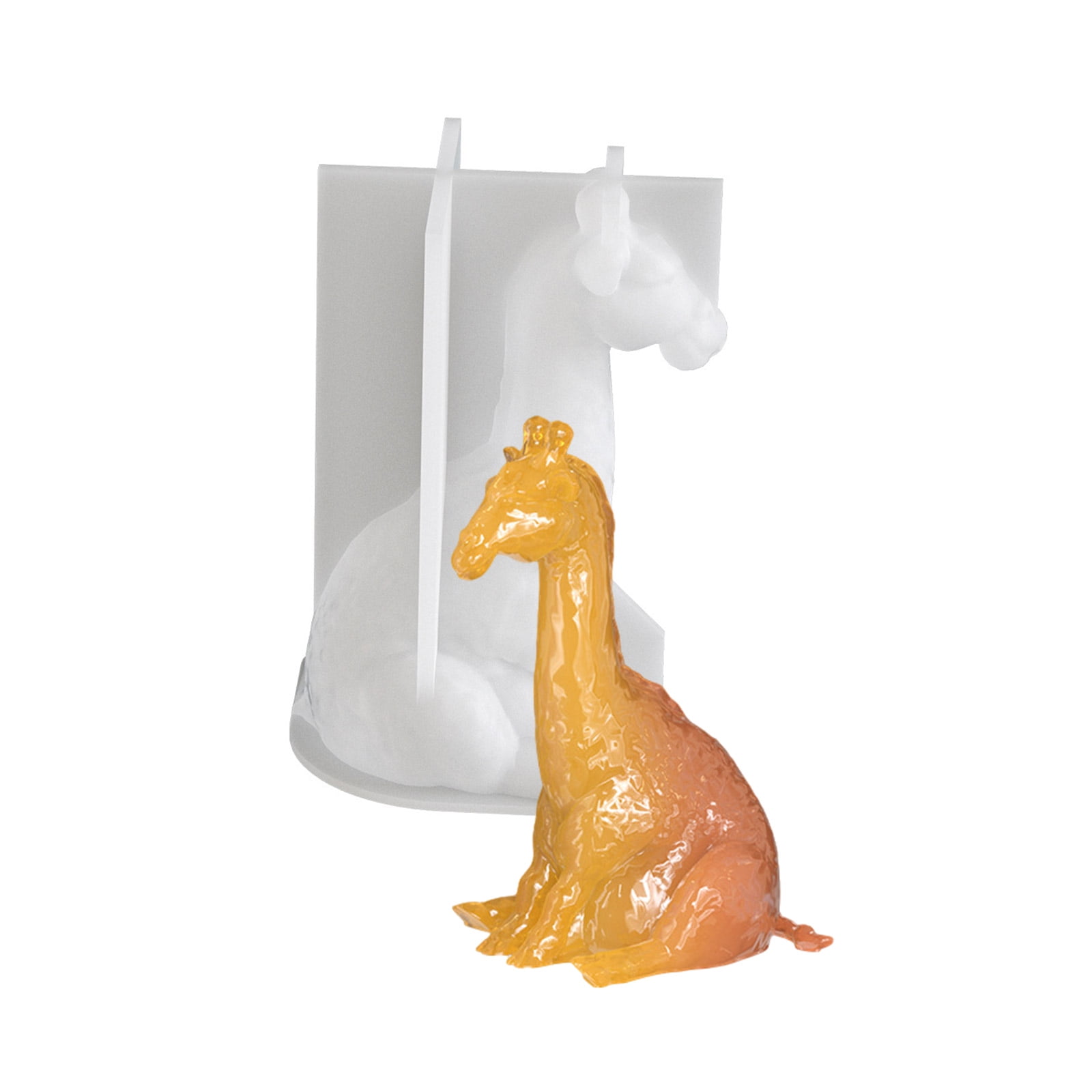 Flexible Giraffe Shaped Silicone Mold Crafting Tool For Crystal Epoxy ...