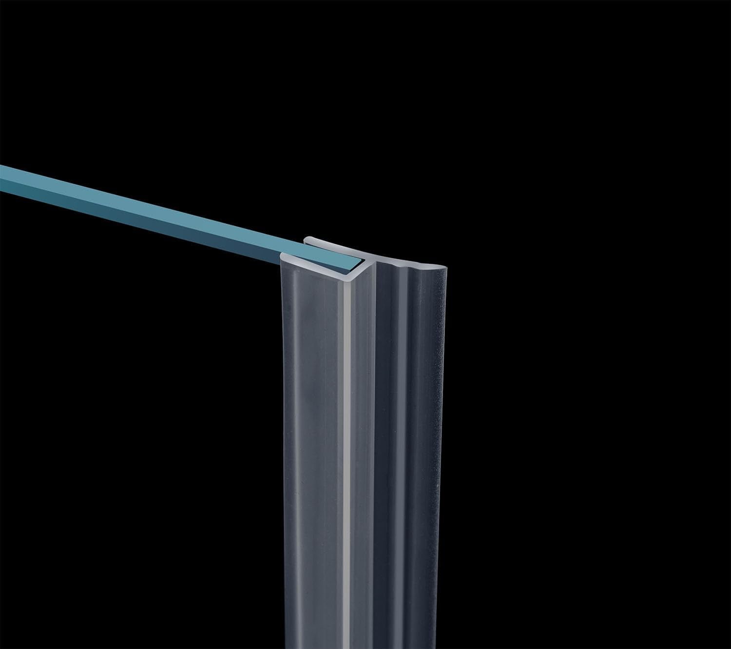 Flexible Glass Door Side Seal Strip 100 Inch Frameless Shower Door Side ...