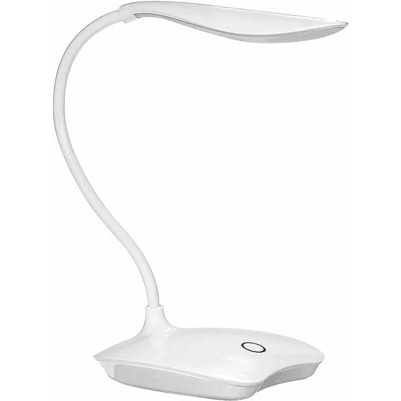 Flexible Gooseneck Desk Lamp, Battery Operated Portable Study Light ...