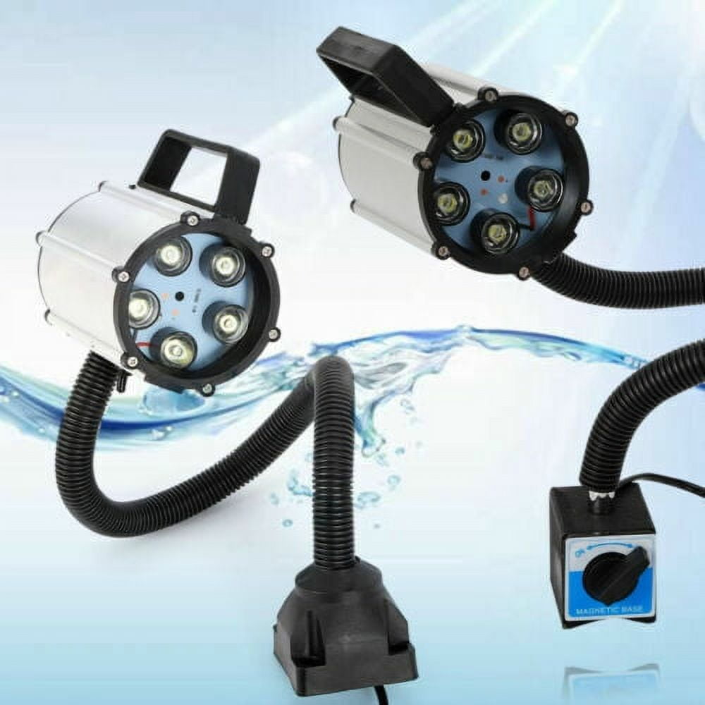 Flexible Gooseneck LED Work Light Lathe Milling CNC Machine Lamp 5500 ...