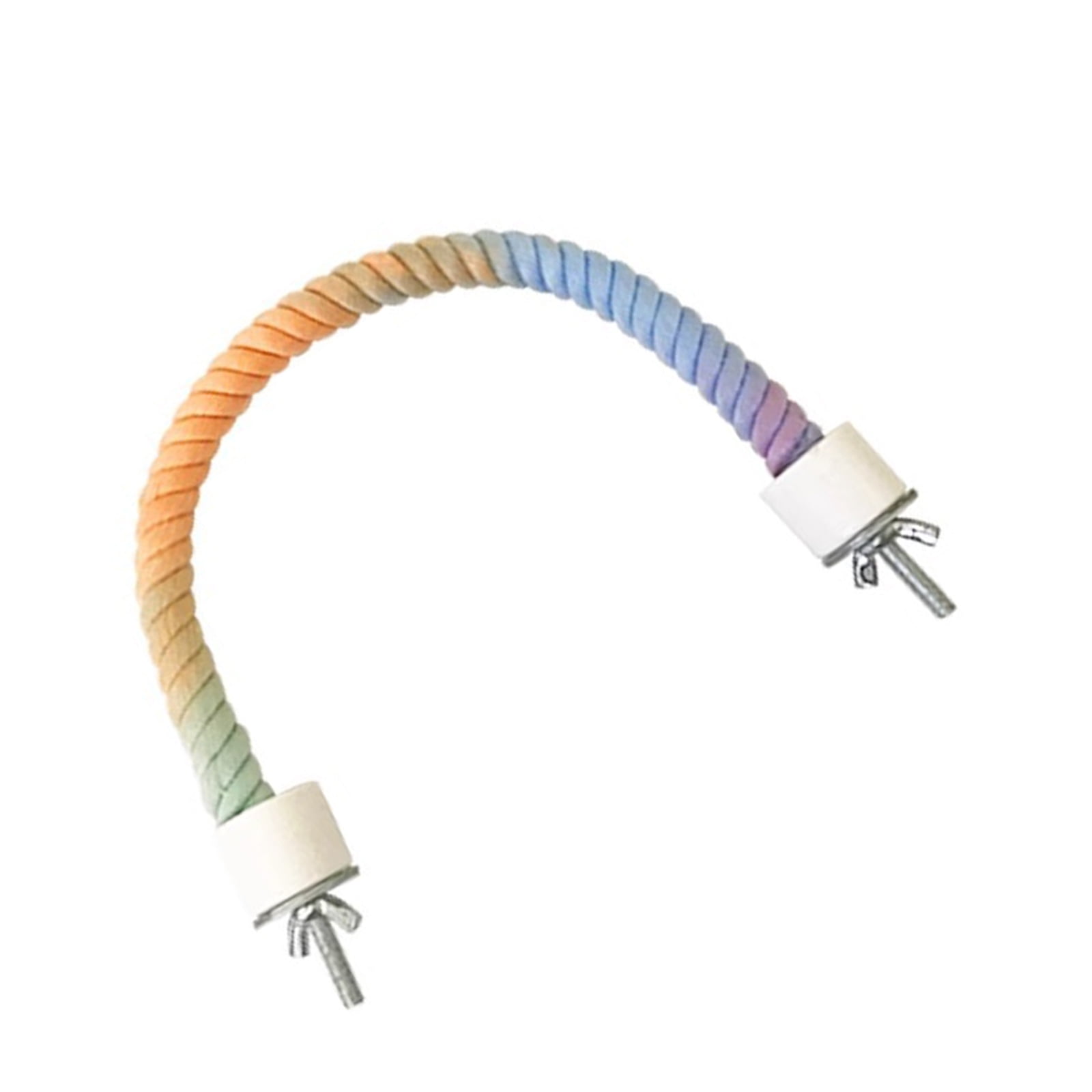 Flexible Gradients Bird Rope Perch Stand for Bird Cage Climbing Toy ...