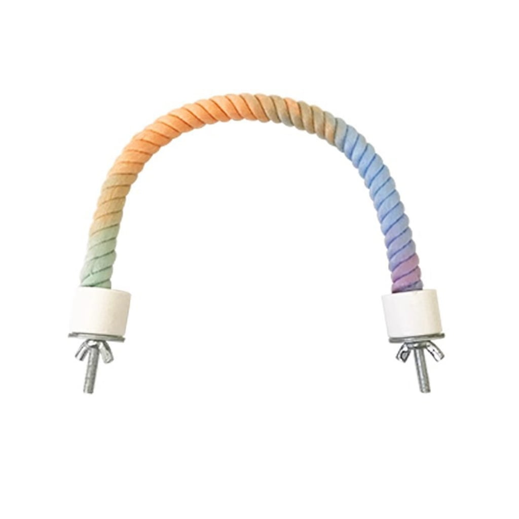 Flexible Gradients Bird Rope Perch Stand for Bird Cage Climbing Toy ...
