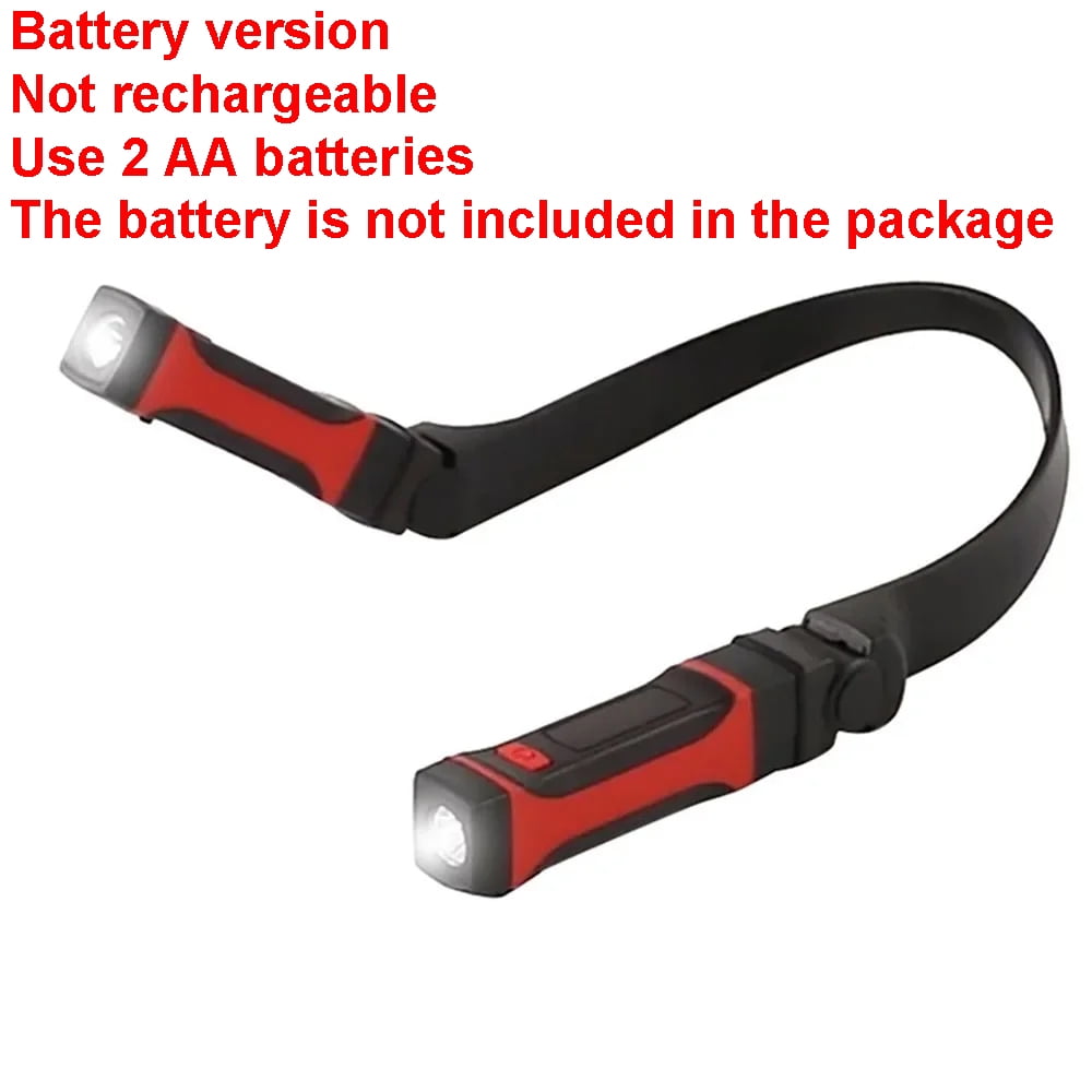 Flexible Handsfree LED Neck Light Book Reading Lamp Night Camping Light ...