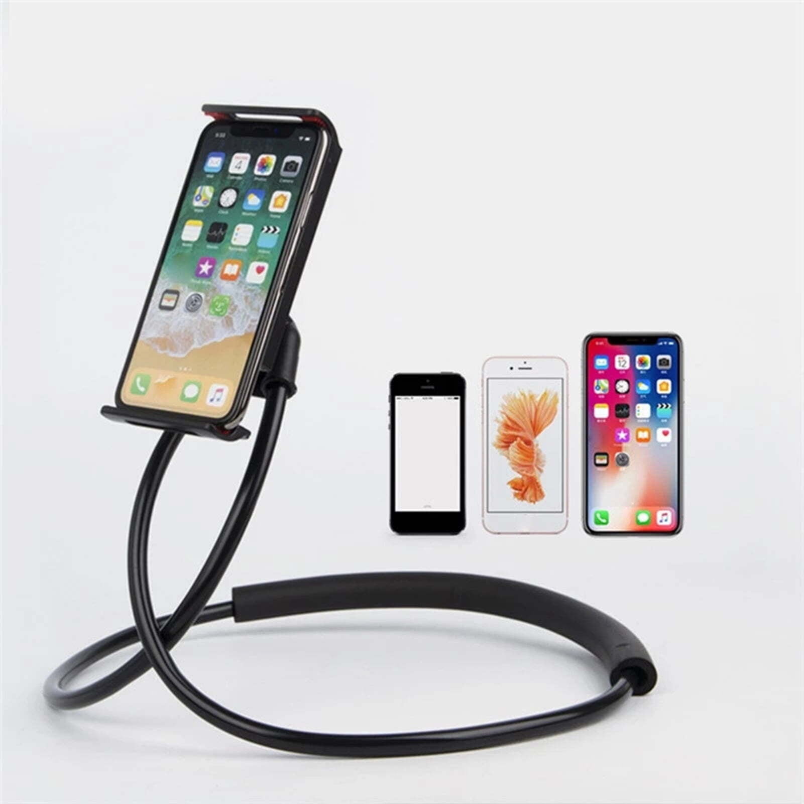 Flexible Hanging Neck Lazy Mobile Phone Holder Stand Bracket for Bed ...