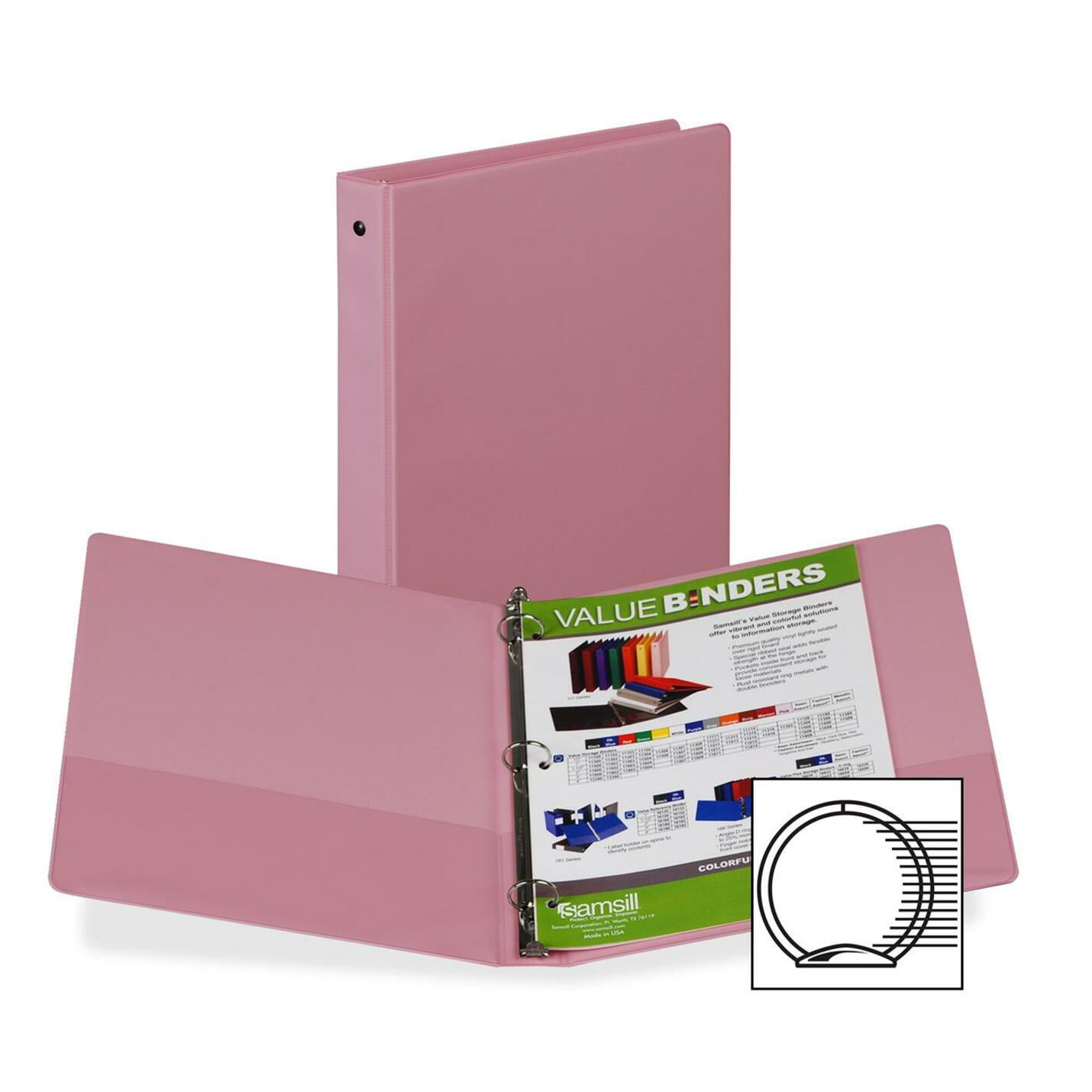 Flexible Hinge 3-Ring Storage Binders - Walmart.com