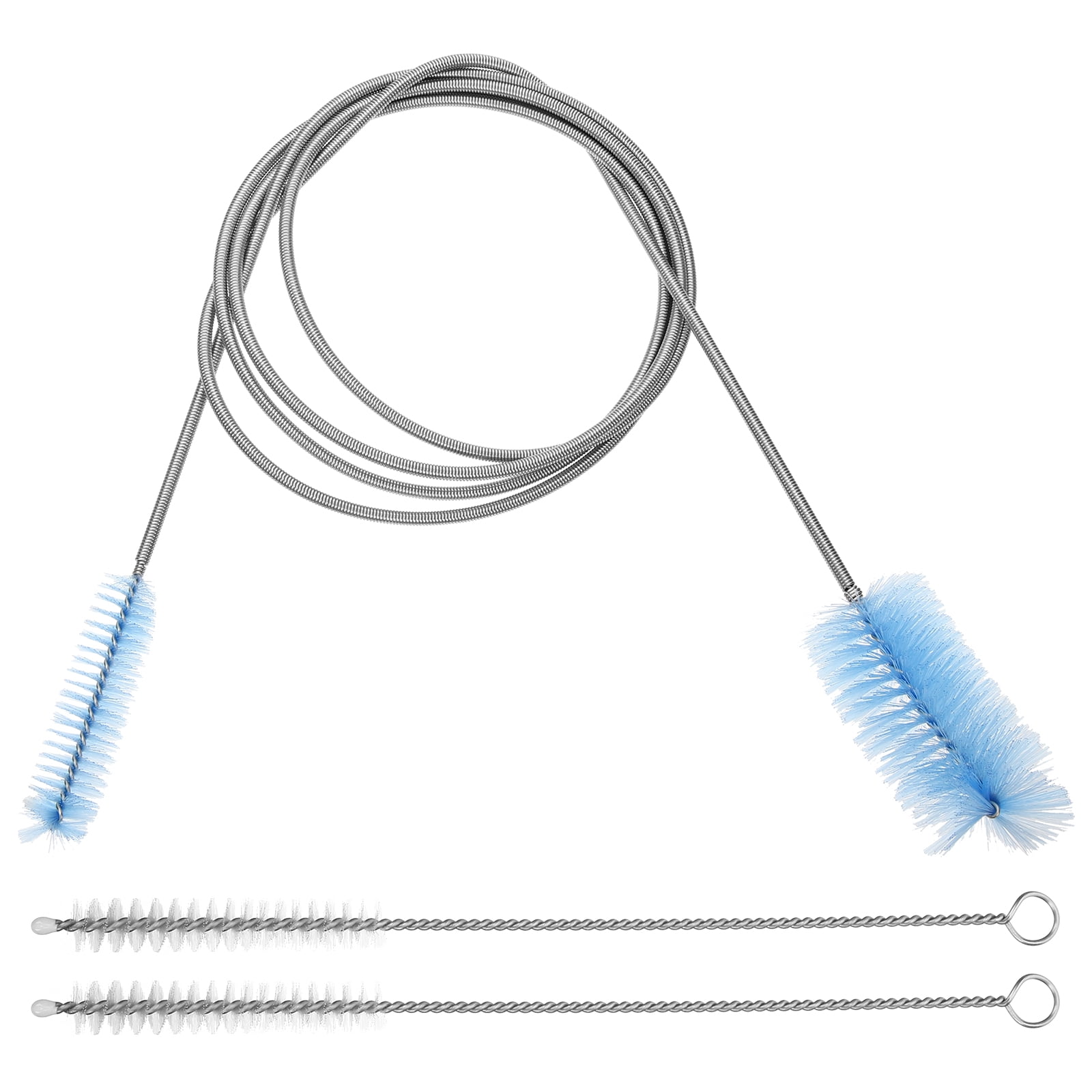 3-Piece Flexible Cleaning Brush Set for Pipes and Straws, Stainless ...