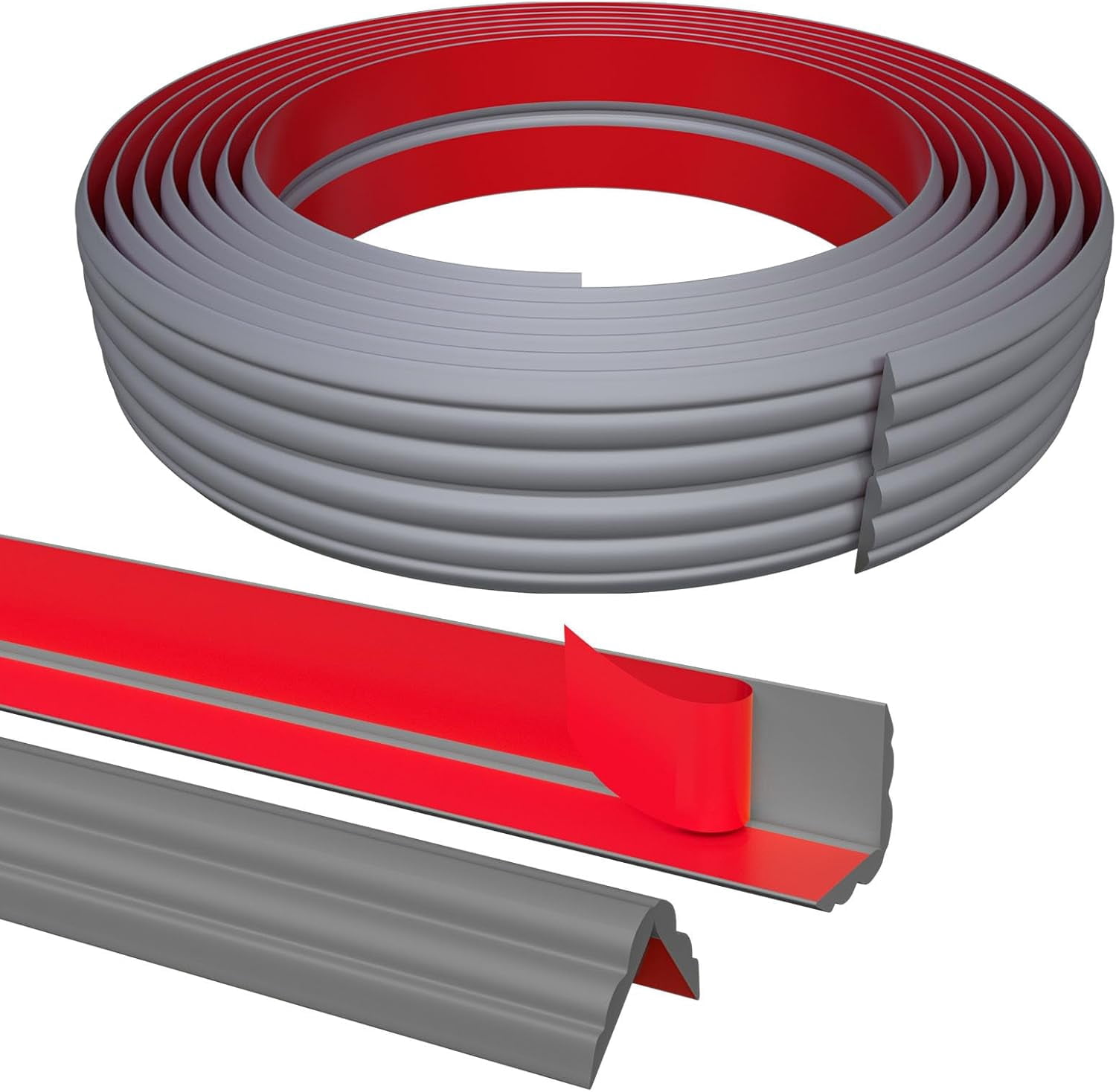 Flexible Inside & Outside Corner Trim Moulding, 1.6in x 10.5ft Peel and ...