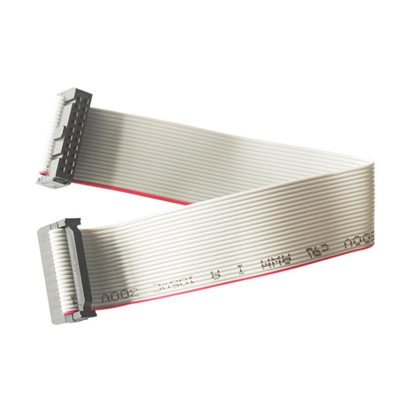 Flexible Jtag Interfaces Cable 20 Pin Gray Flat Ribbon Data Cable For Avr Downloading And Code
