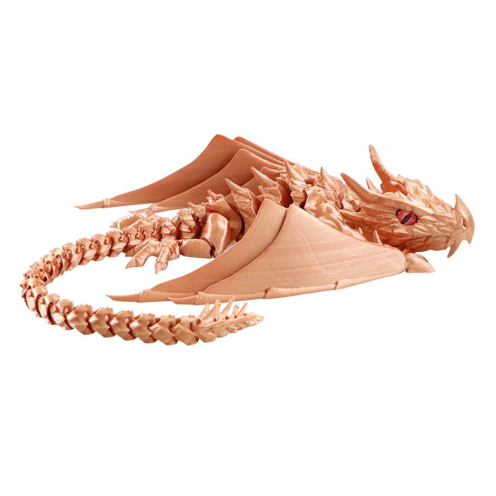 Flexible Jaw Dragon Toy 3d Printed Articulated Dragon Figure with Wings ...
