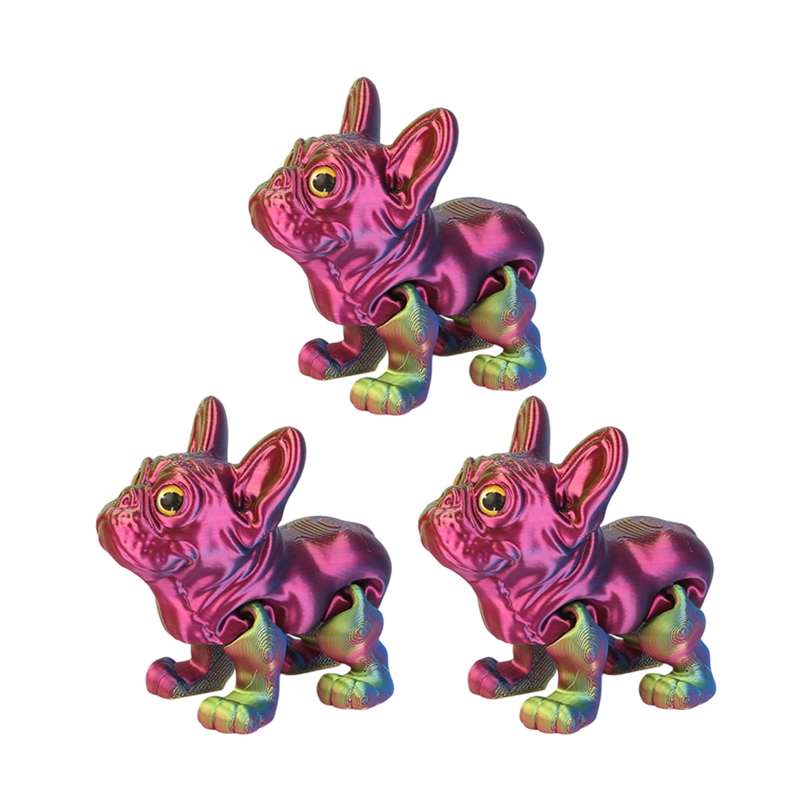 Flexible Joints Articulated Dogfight Fidgets Toy Realistic Figurine 3 ...