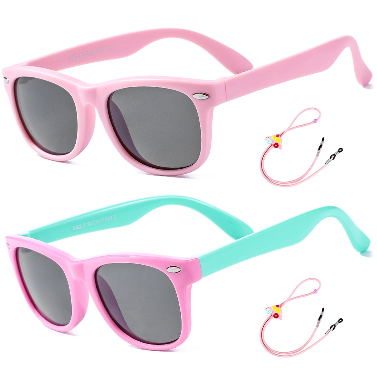 Flexible Kids Sunglasses Polarized Sun Glasses Girls Boys Shades UV400 ...