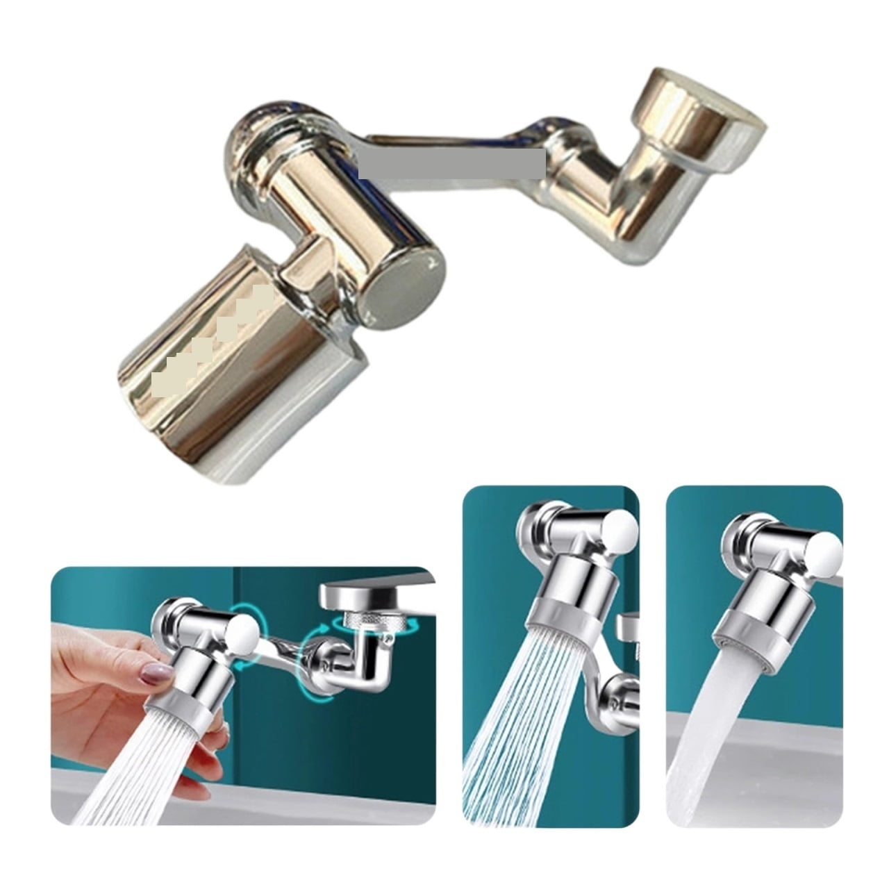 Flexible Kitchen Sink Faucet Extender Splash Filter Bathroom Faucet ...