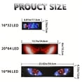 Flexible LED Car Display with Devil's Eye & Logo Animation, Remote ...