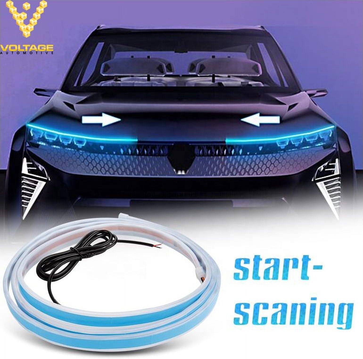 Flexible LED Light Strip 12V Waterproof for Car Auto Hood Tail DRL ...