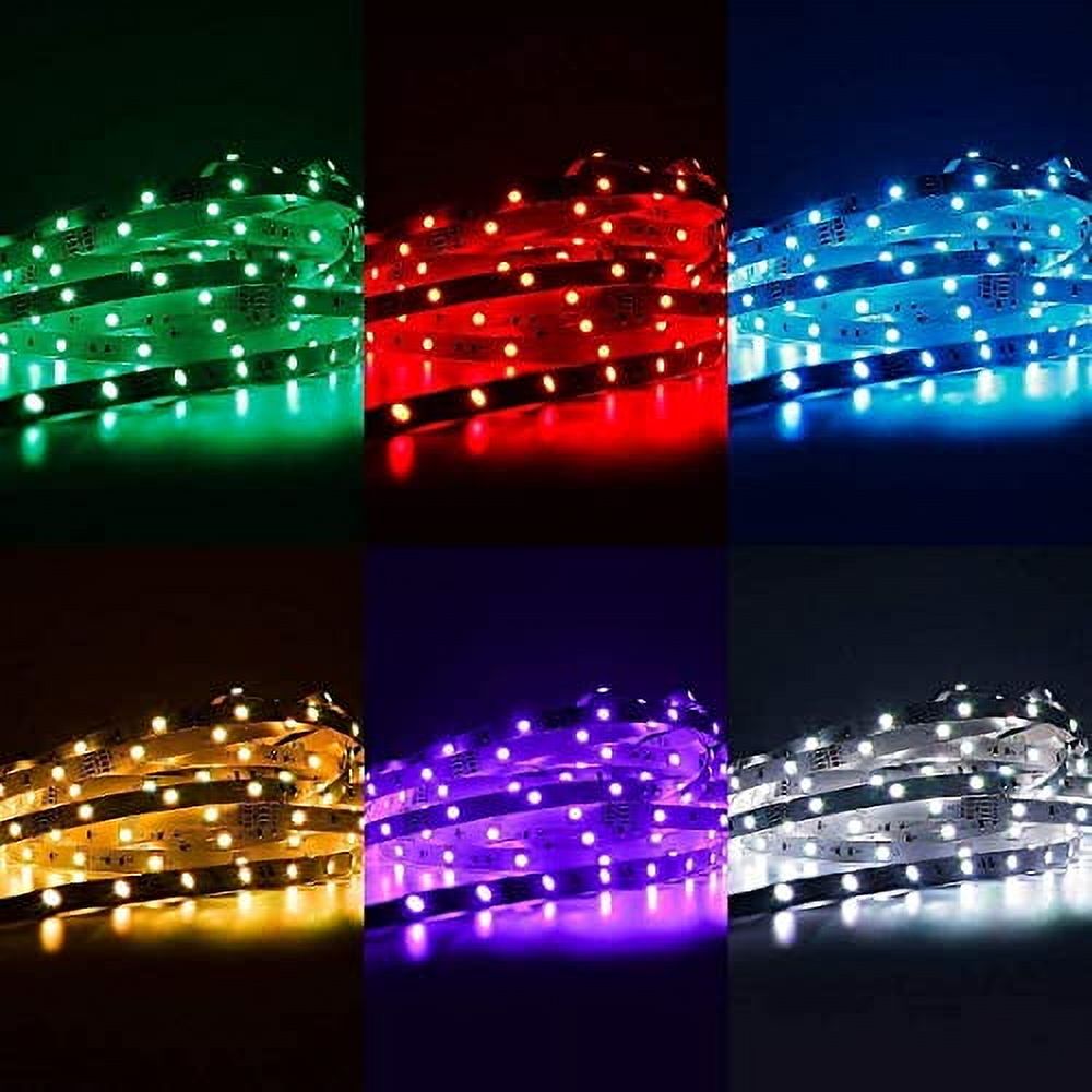 Flexible LED Strip Light - 32.8 Ft 5050 RGB 300LEDs Non-waterproof ...