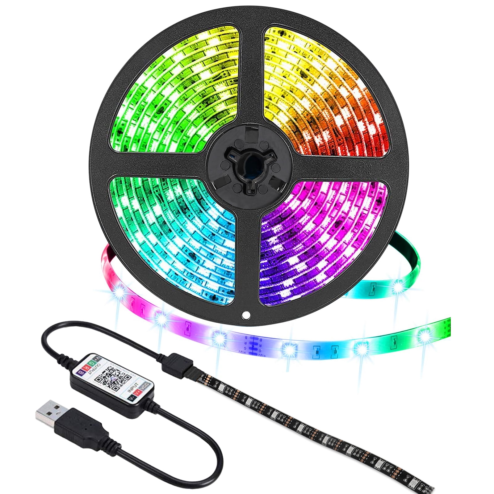 Flexible LED Strip Lights Waterproof, EEEkit 16.4ft LED Chasing Light ...