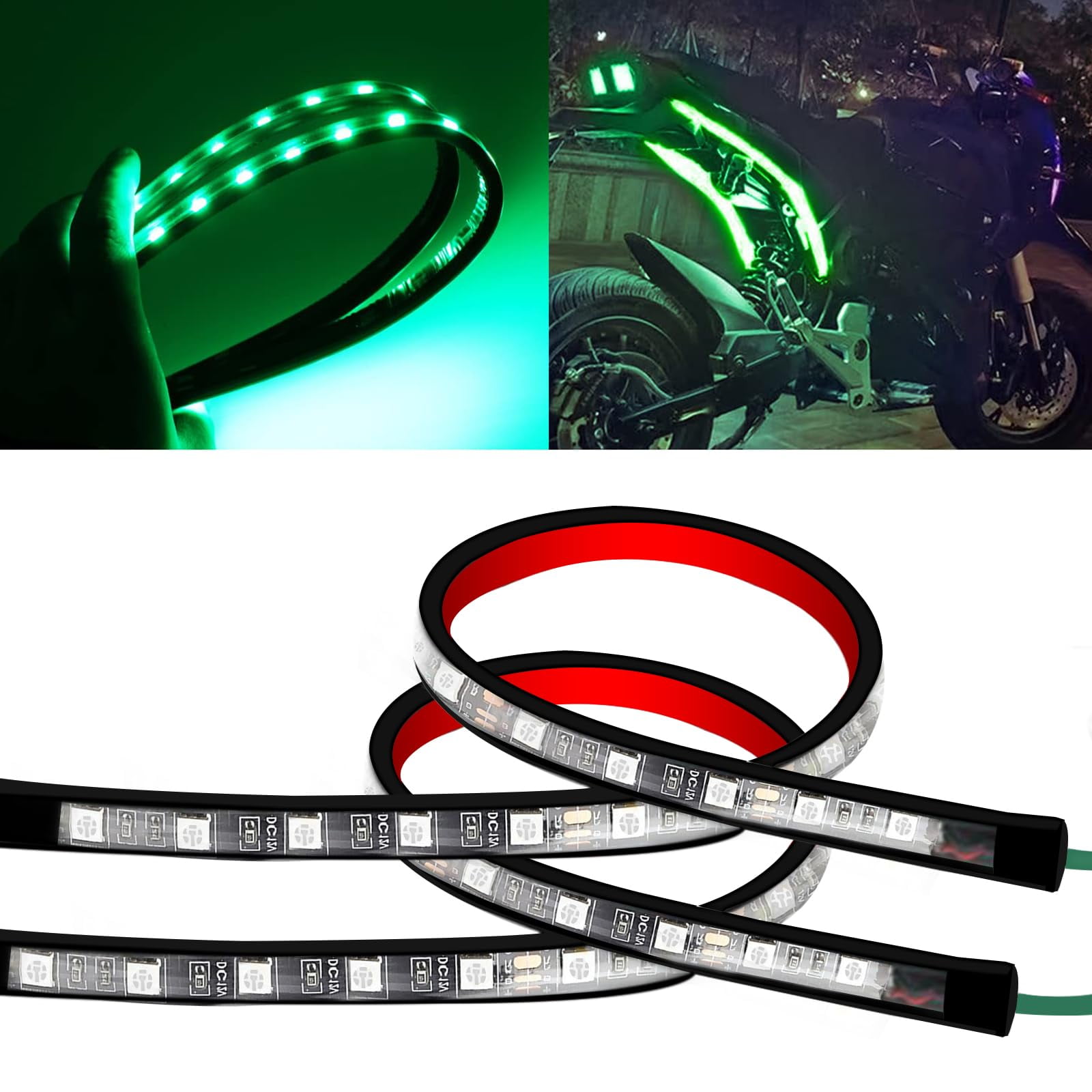 Flexible Led Light for Motorcycle Atmosphere Neon Strip Lights 12V Led ...